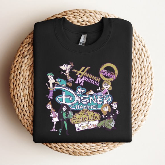 Handmade | Tops | Disney Channel Nostalgia Sweatshirt | Poshmark
